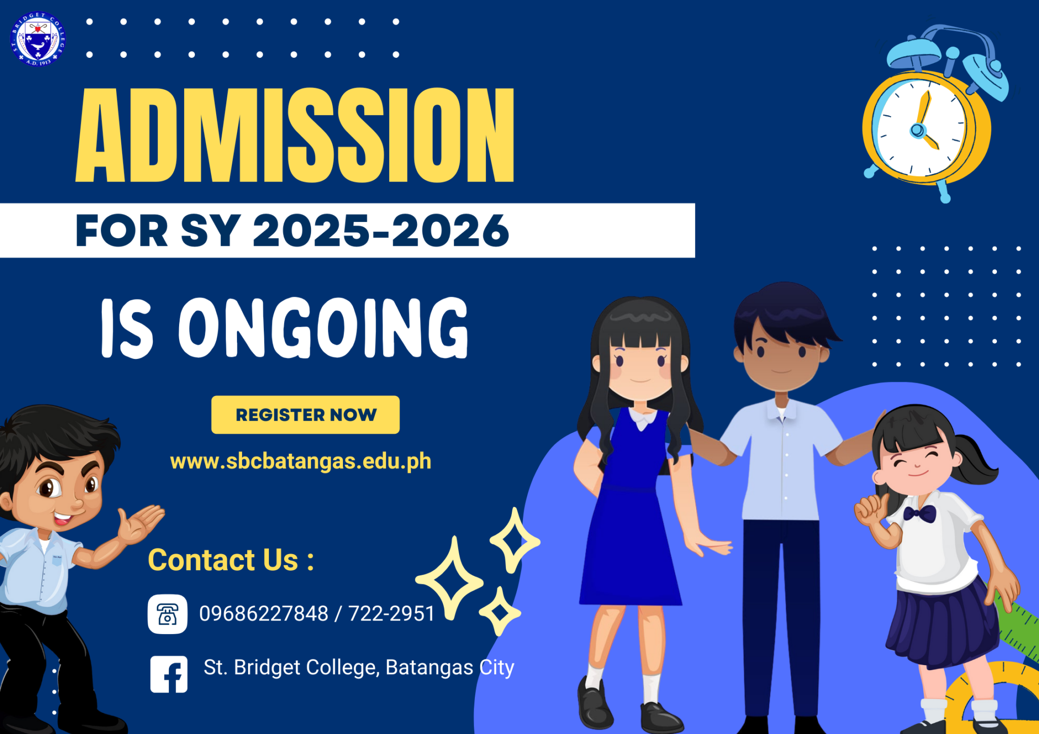 Admission - St. Bridget College Batangas